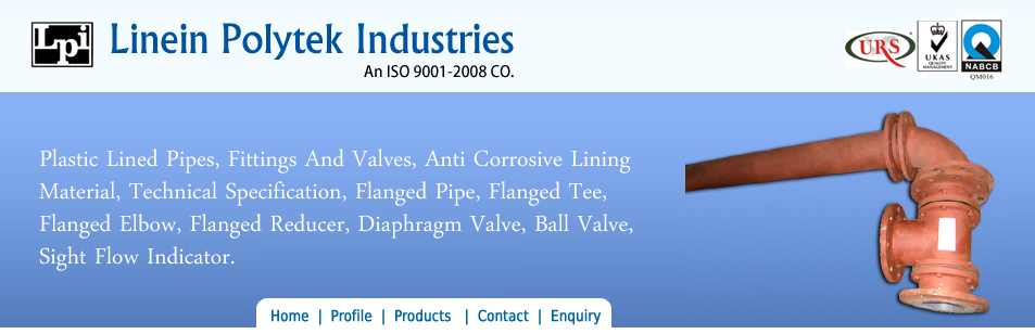 Plastic Lined Metal Products, Plastic Lined Pipes, Plastic Lined Valves ...